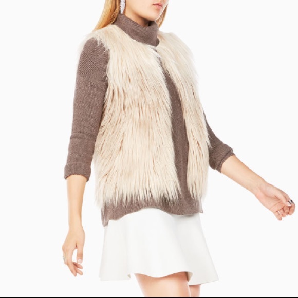 BCBGMaxAzria | Jackets & Coats | Bcbg Shaggy Faux Fur Vest | Poshmark